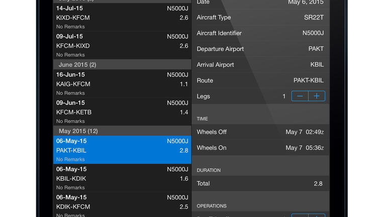 Garmin® Automated Logbook Syncs Across Garmin Pilot™ iOS Devices and flyGarmin - Garmin Newsroom