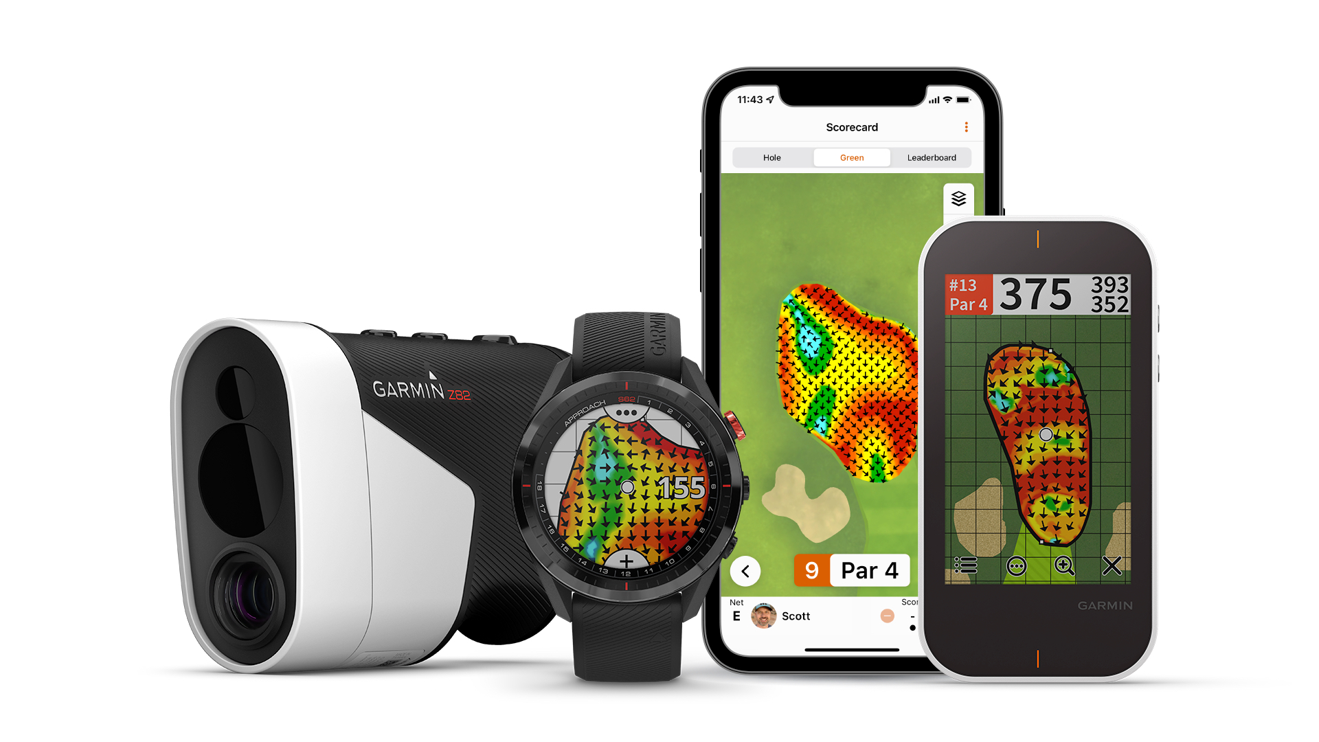 Garmin introduces Green Contour data to the Garmin Golf app.